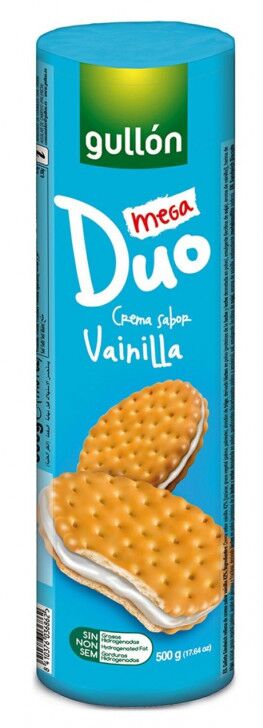 Gullon Mega Duo Vainilla Paquete 500 g | Contest Distrubution