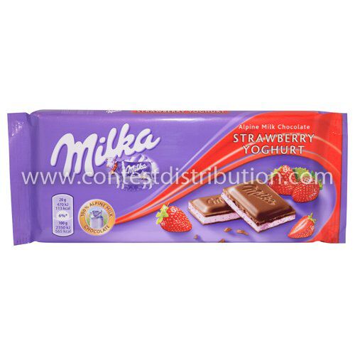 Milka Strawberry & Yoghurt 100 g | Contest Distrubution